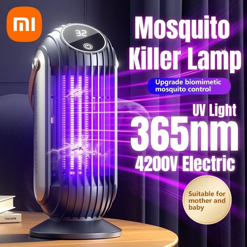 Xiaomi USB Rechargeable Mosquito Killer Lamp 4200V Electric Bug Zapper for Indoor Outdoor 365nm ...