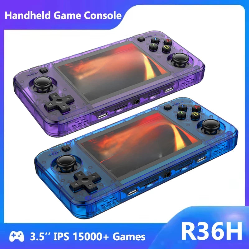 R36H Retro Handheld Video Game Console 3.5‘’ IPS Screen 128GB 3000 mAh ...