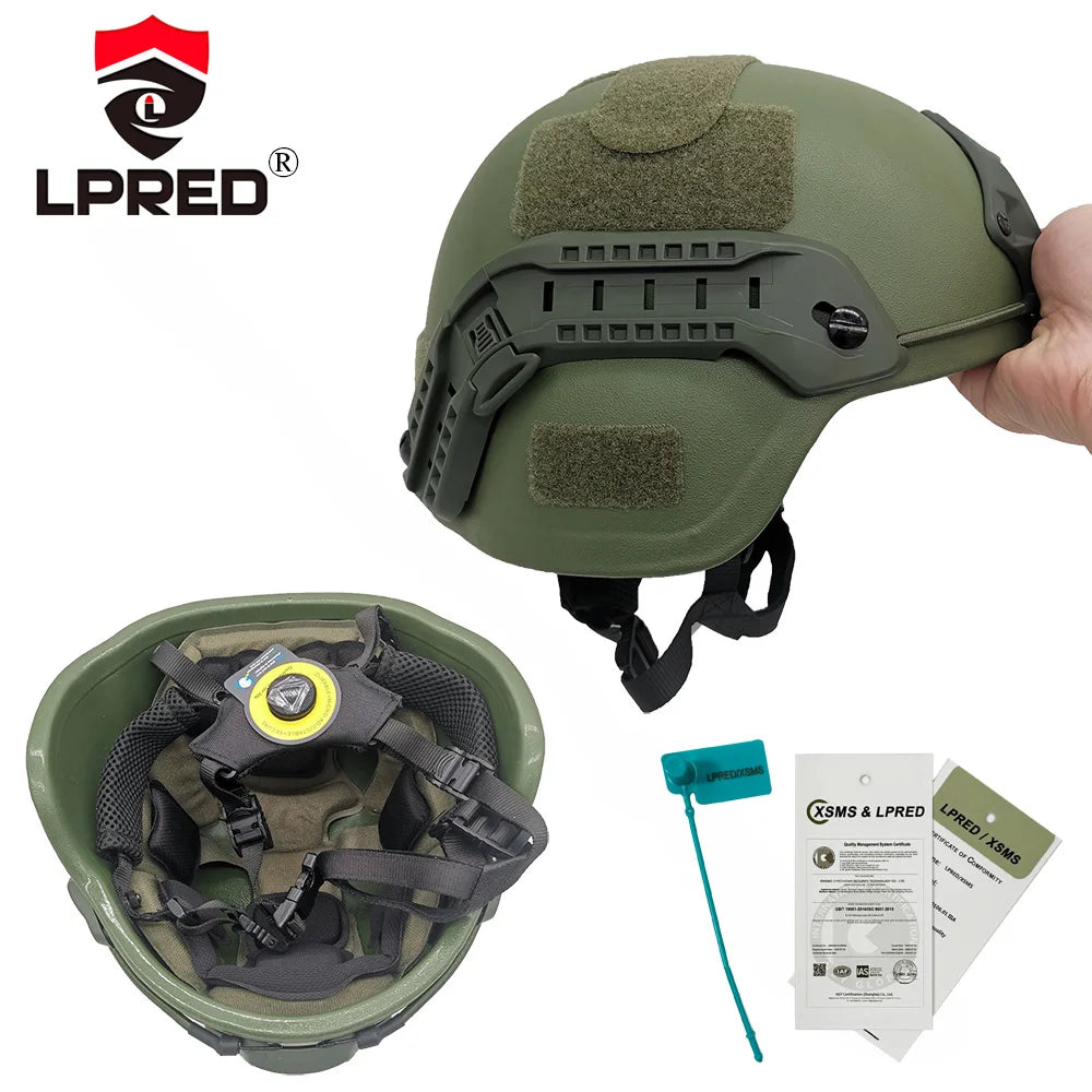 LPRED NIJ IIIA 3A FAST Bulletproof Helmet MICH Low Cut High Cut BOA CAM ...