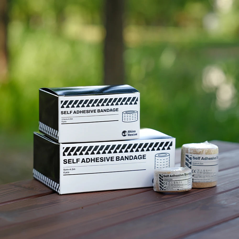 RHINO RESCUE-Self Adhesive Bandage, 6 Pack, Elastic, Self Stick ...