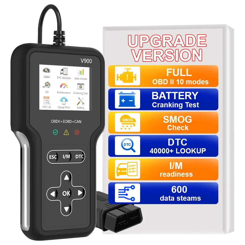 OBD2 Koodilugeja V900 | OBD II/EOBD Skanner – InterCyprus Trading Ltd