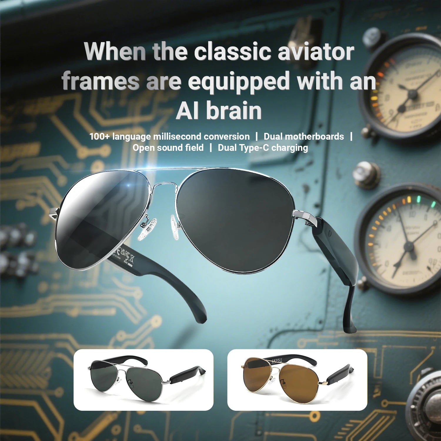 AI Translation Glasses With Voice Assistant | WXMOK AW-01 – InterCyprus ...