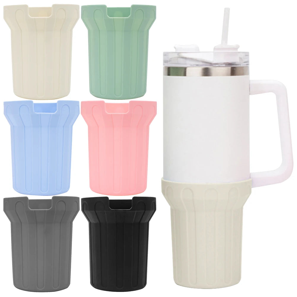 Противоскользящий силиконовый чехол для дна бутылки с водой для стакана ...