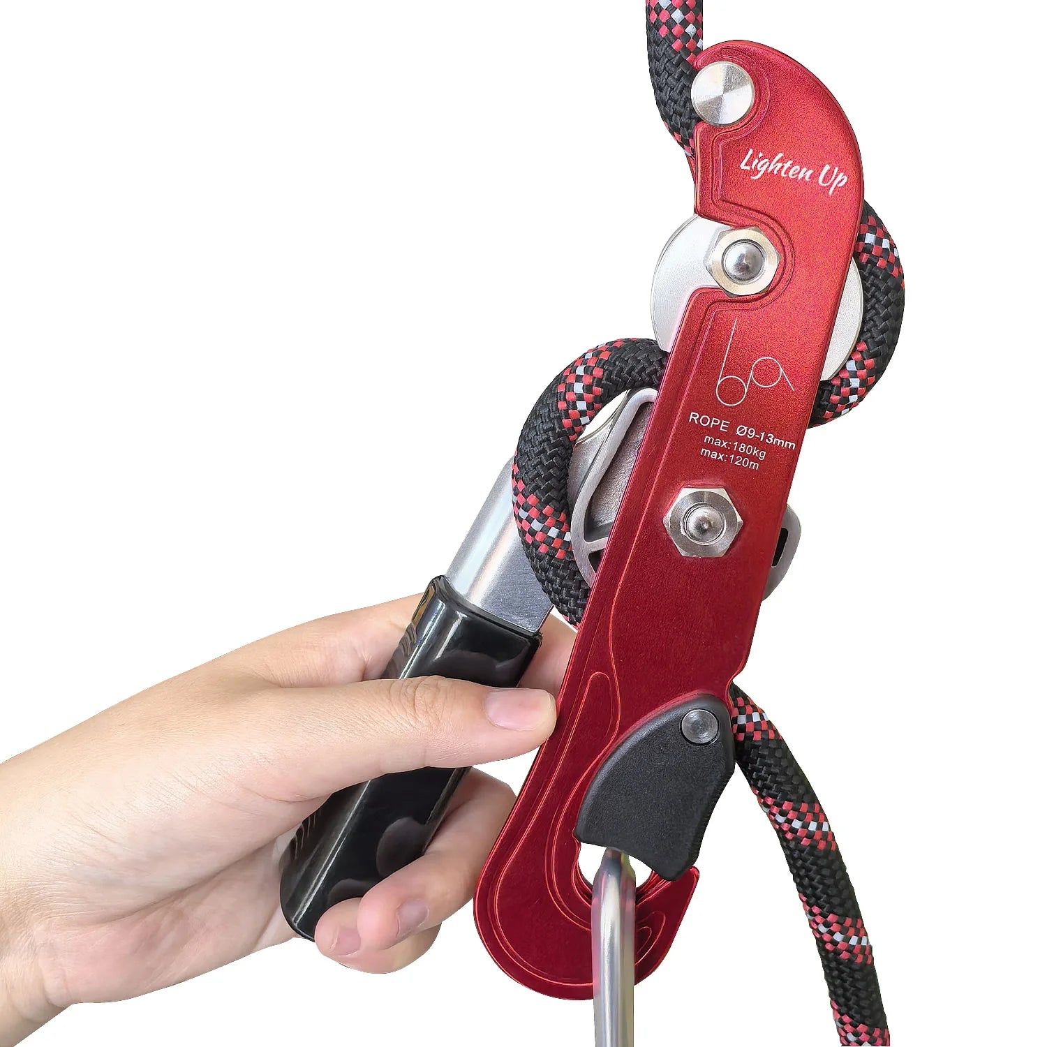 Professional Rock Climbing Descent STOP Handle-Control Abseiling Device ...