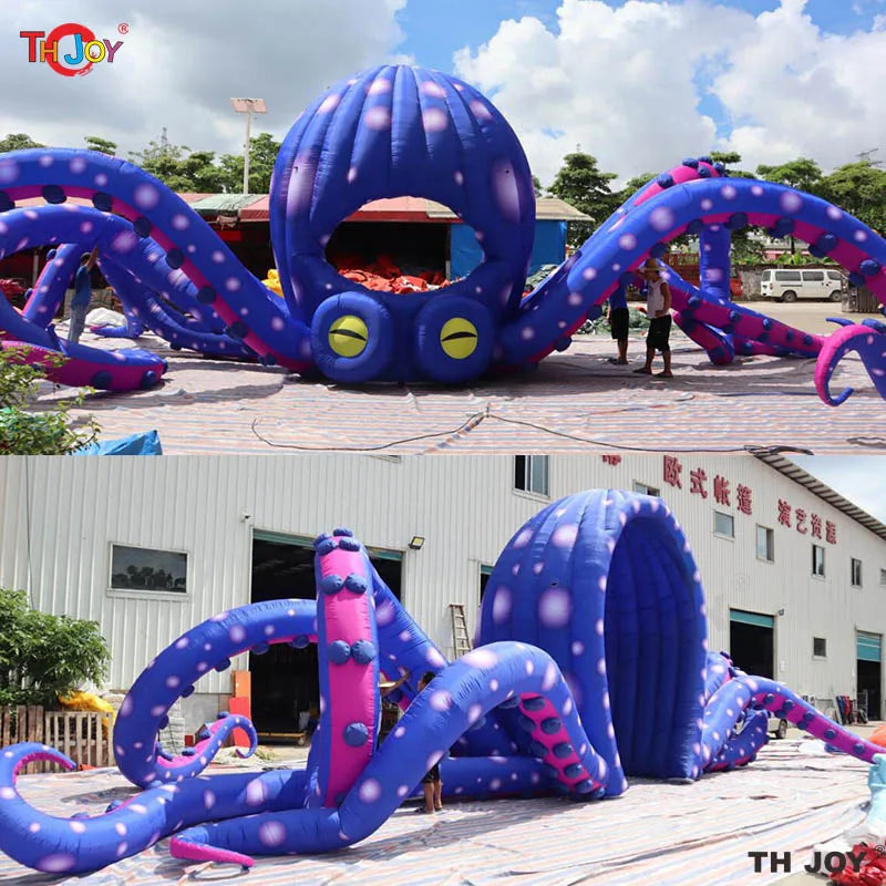 10m Reusachtig Opblaasbaar DJ Octopus Cabin Achtergrond Wand Booth ...