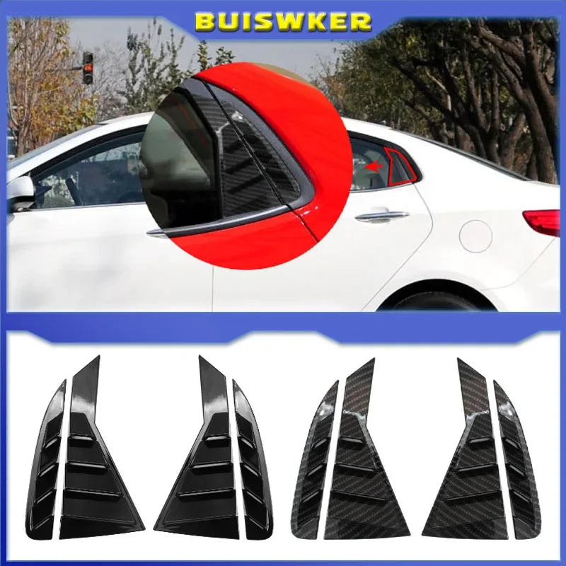 Triangle Window Blind Shades Louver Vent Cover For KIA RIO K2 2011~2015 ...