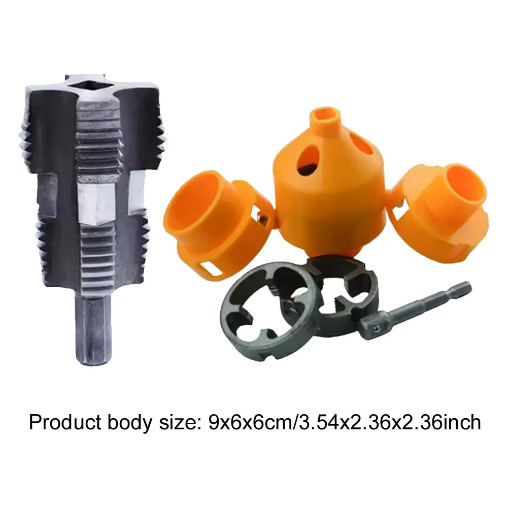 PVC Pipe Threader Kit With 1/2Inch 3/4 Inch 1 Inch PPR Dies Plumbing ...