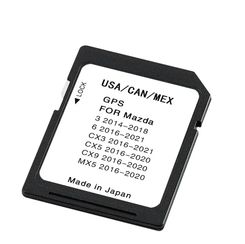 North America 2022 16GB Navigation Maps Card for Mazda 3 6 CX3 5 9 MX5 ...
