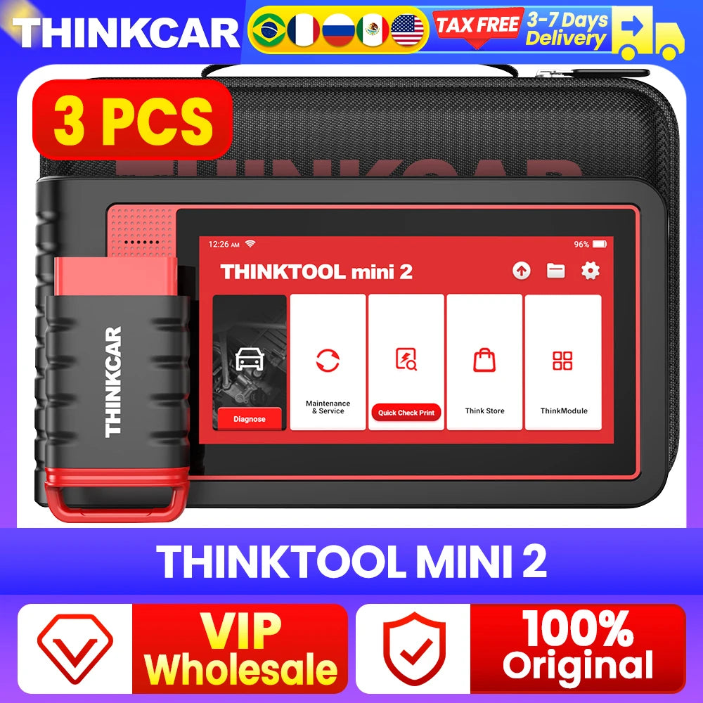 Nagykereskedelmi 3 DB THINKCAR Thinktool Mini Mini 2 CANFD OBD2 ...