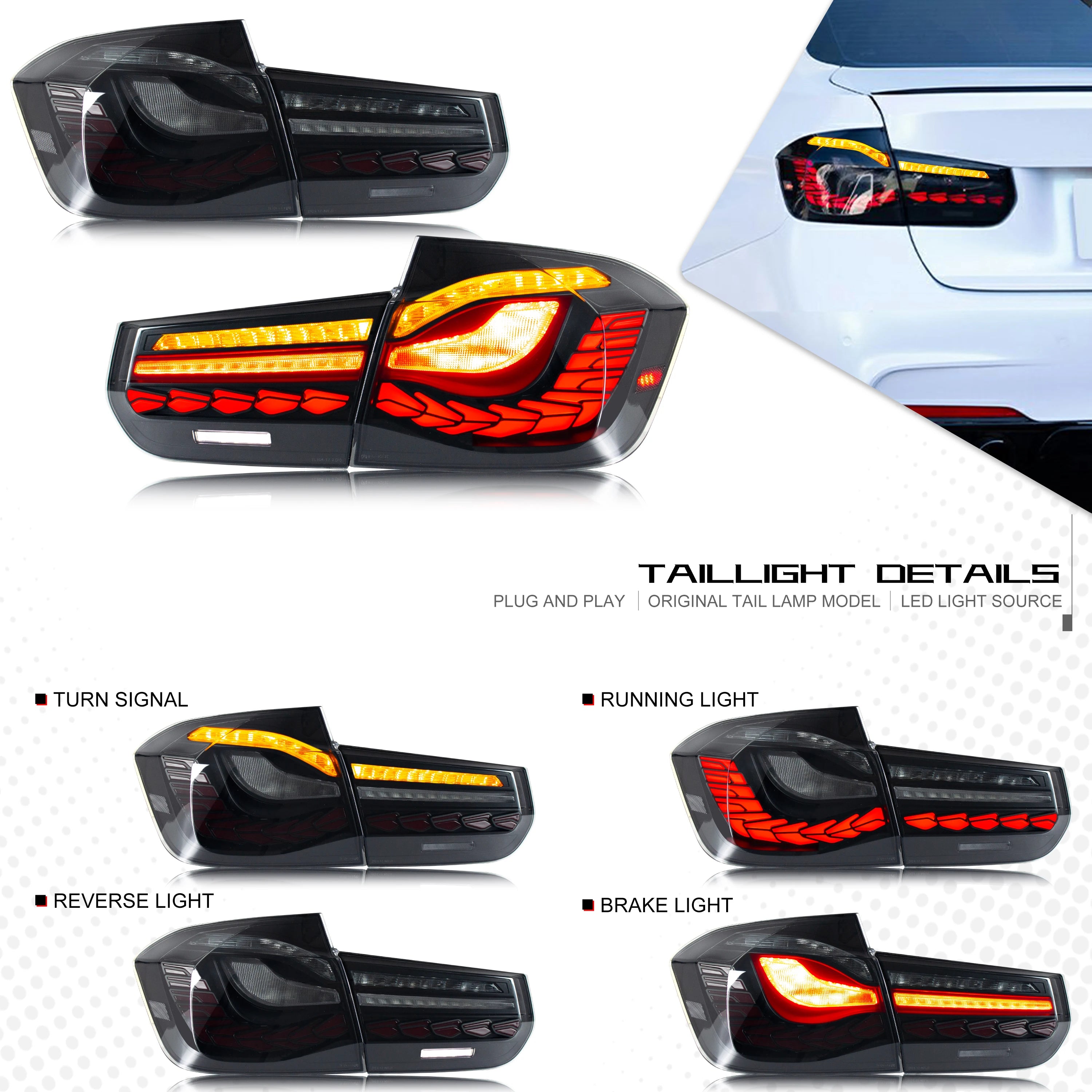 BMW 3 Series LED Tail Lights GTS Sequential | BY-G30LCI – InterCyprus ...