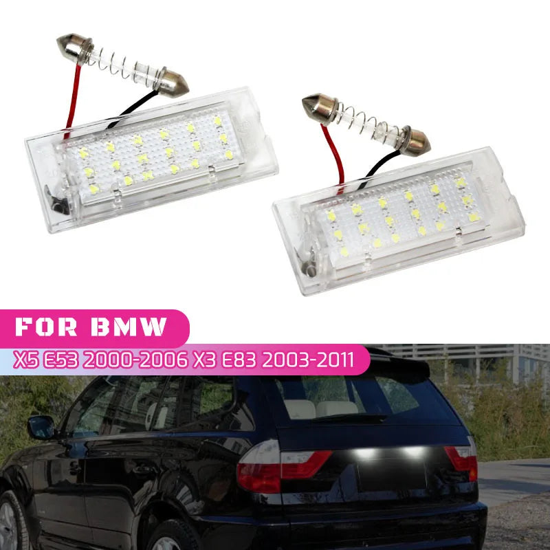 Светлина за номер на автомобил LED лампа за BMW X5 E53 X3 E83 OEM ...