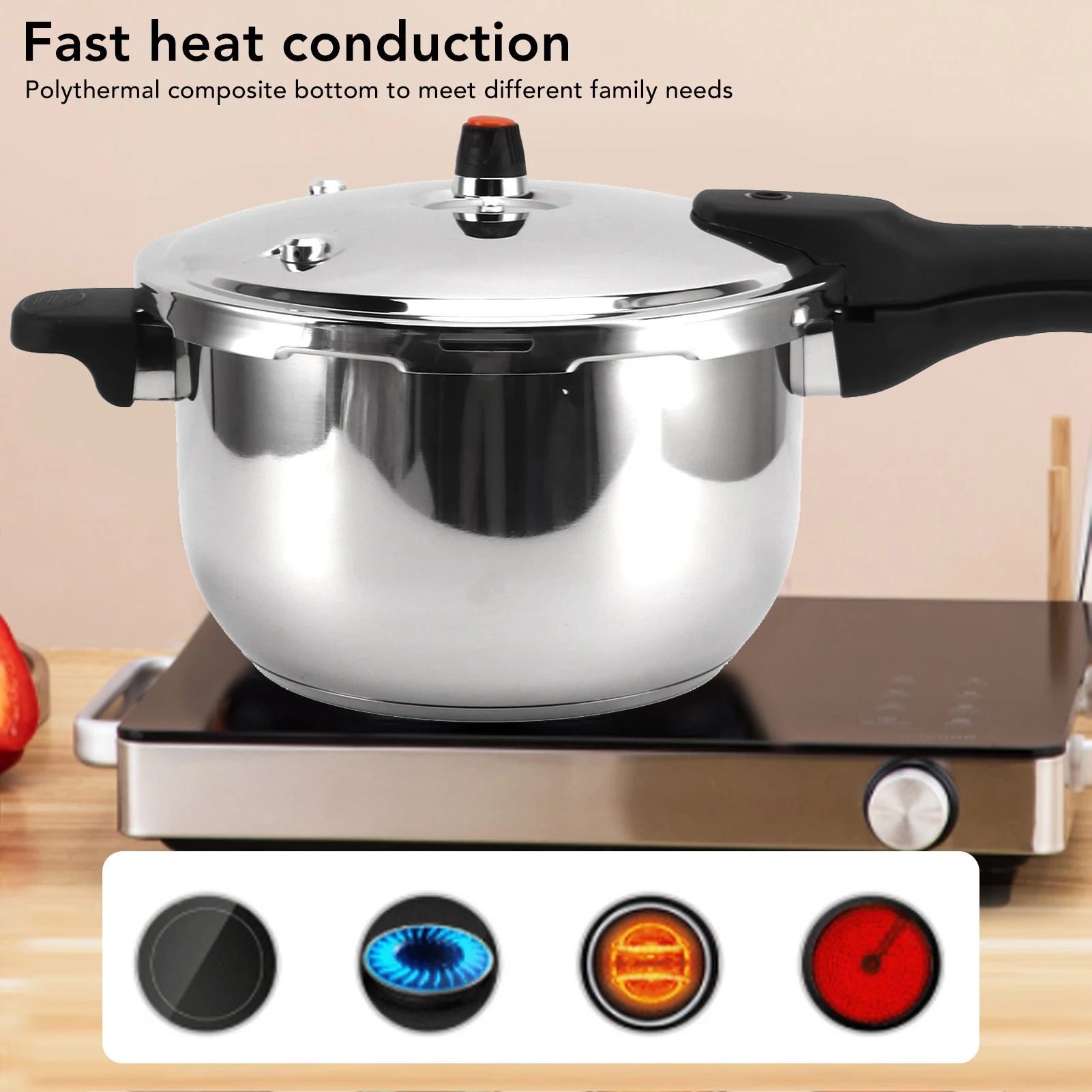Pressure Cooking Pot Stove Pressure Cooker Multifunctional Stainless ...