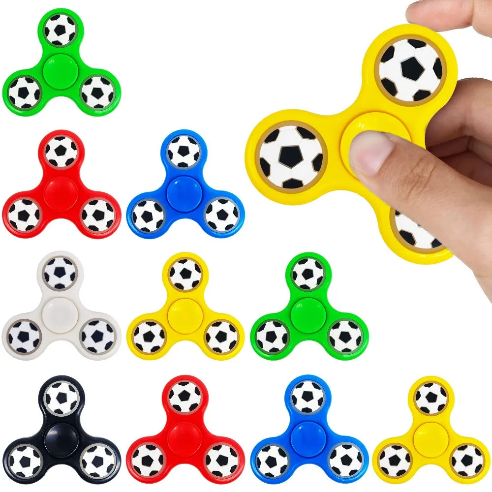 Three-Leaf Football Pattern Fidget Spinner Pack for Kids – InterCyprus ...