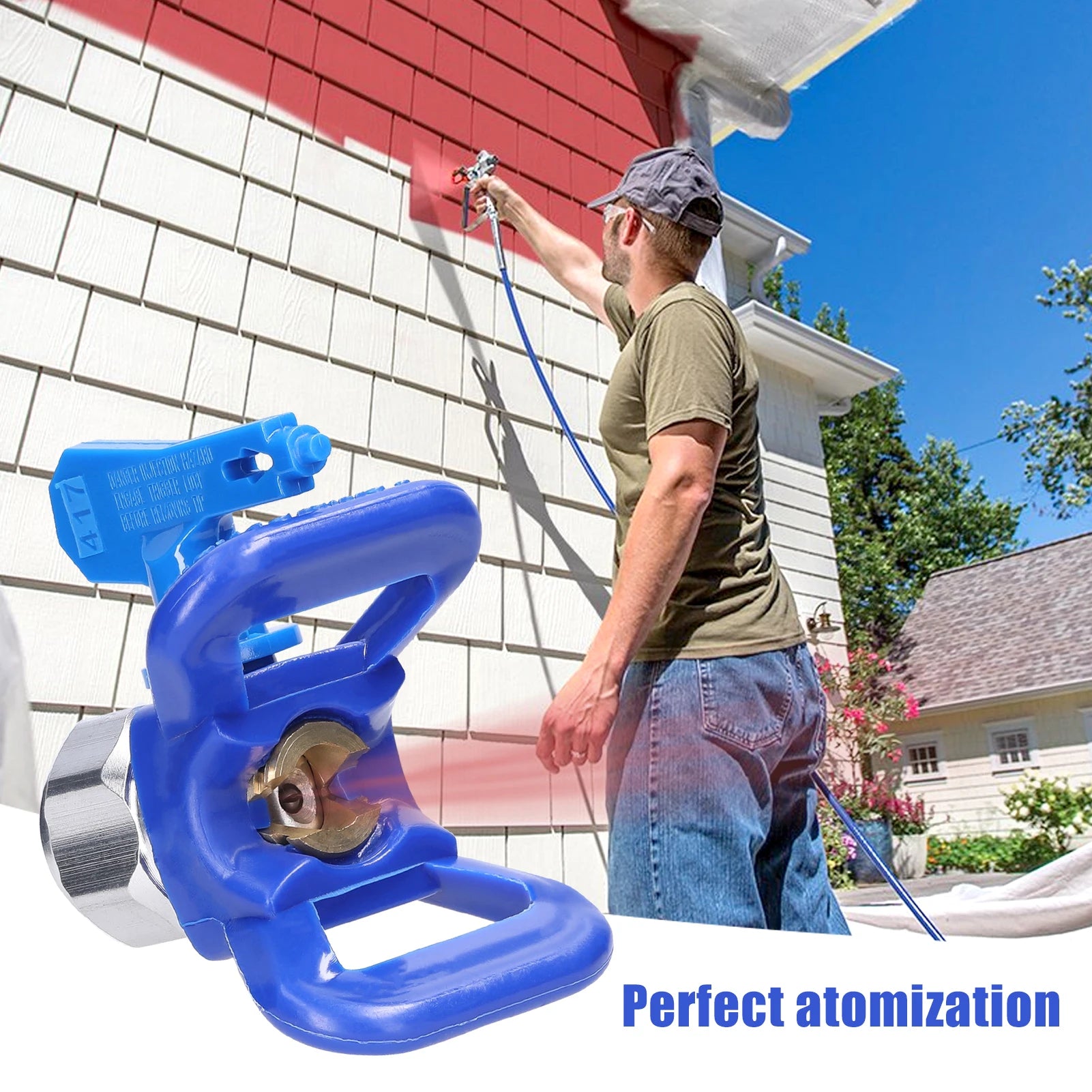 6 Types Airless Paint Nozzles Set Reversible Spray Tips Airless Paint ...