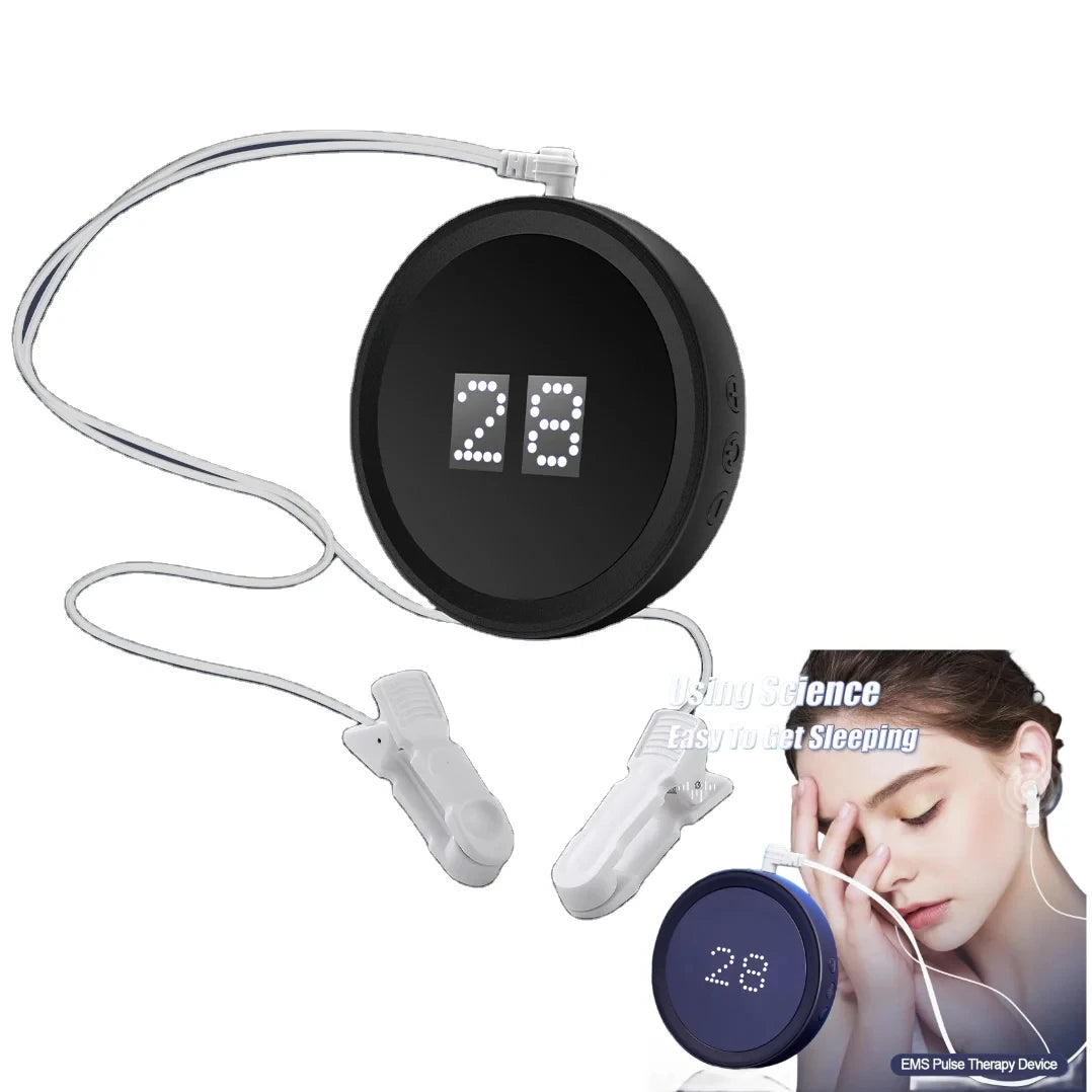 CES Insomnia Electrotherapy Device Fast Sleep Aid Ear Clip Type Relieve ...