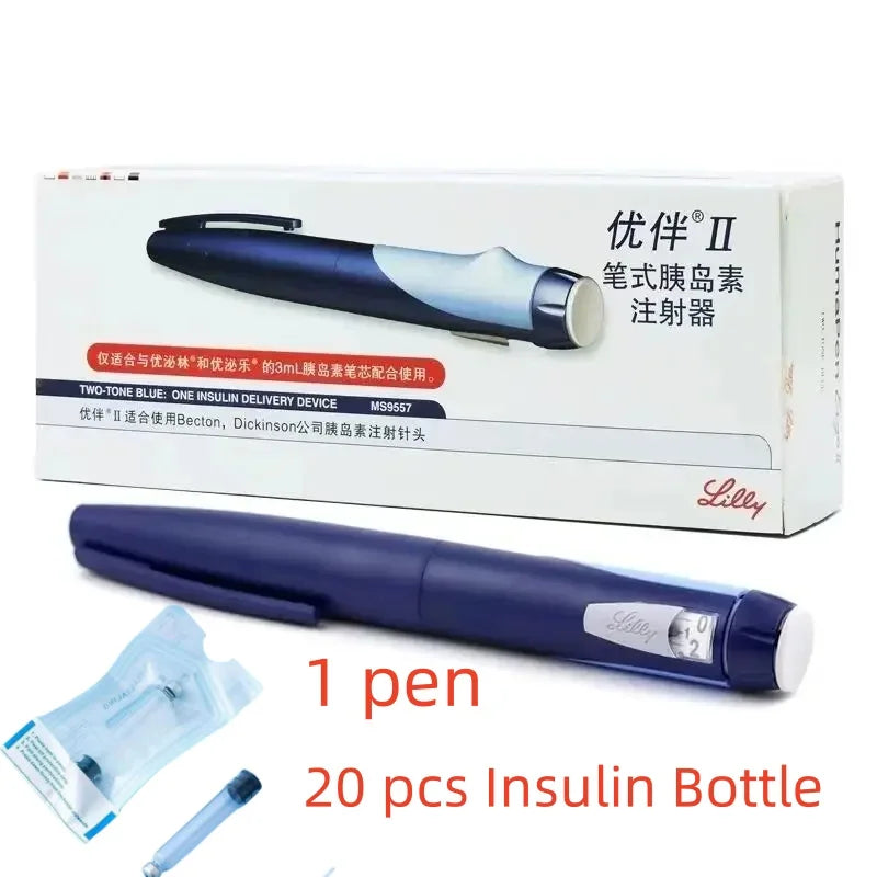 Portable Lilly Huma lancing Pen Ergo 2 syringe InsulinBeauty health 3ML ...
