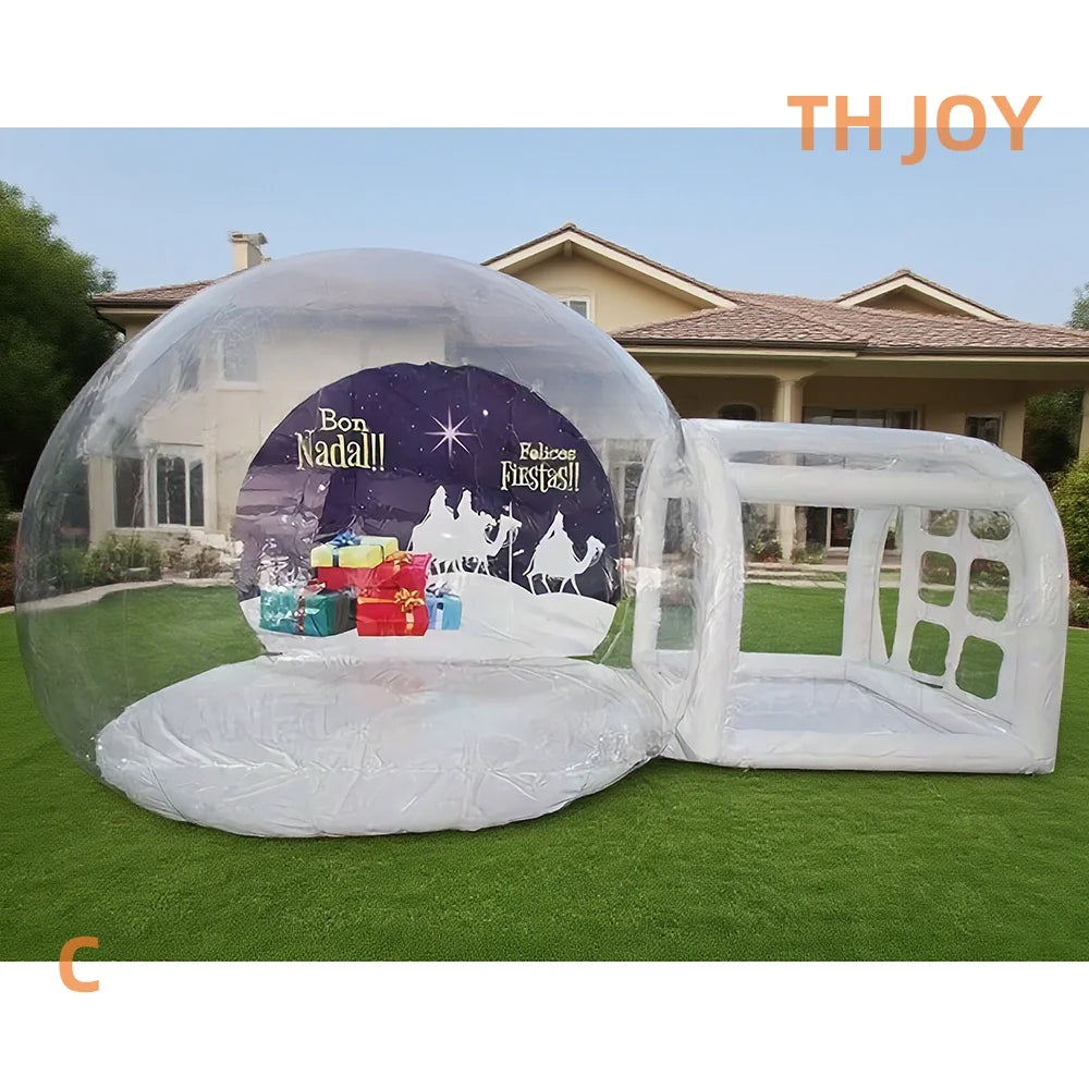 fast air ship to door,Christmas Giant Inflatable Snow Globe Photo Booth ...