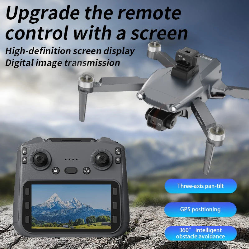 L600 PRO GPS Drone 5G 3-akse anti-vibrasjon gimbal profesjonell 8K HD ...