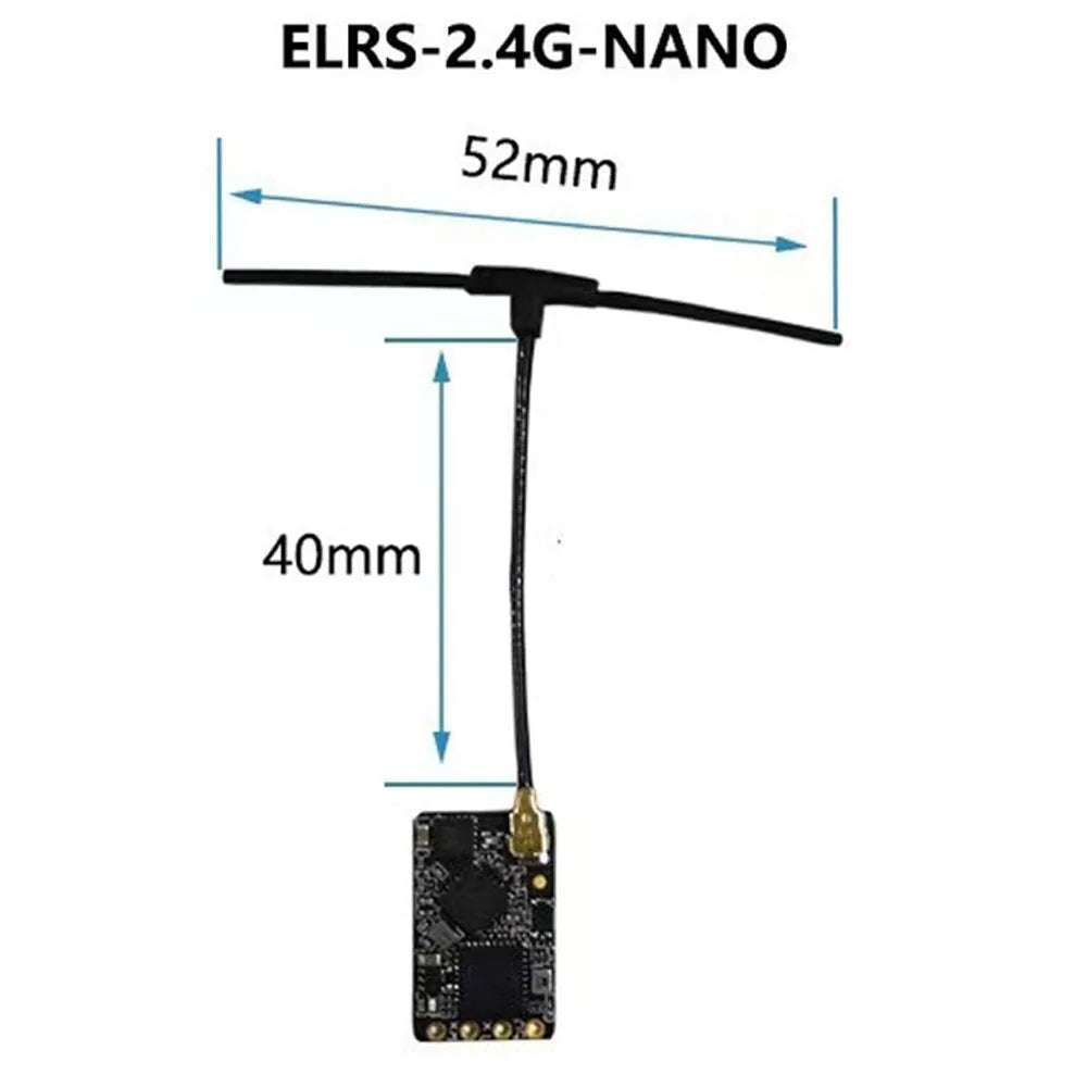 ELRS 2.4GHz NANO ExpressLRS Receiver With T type Antenna Support Wifi ...