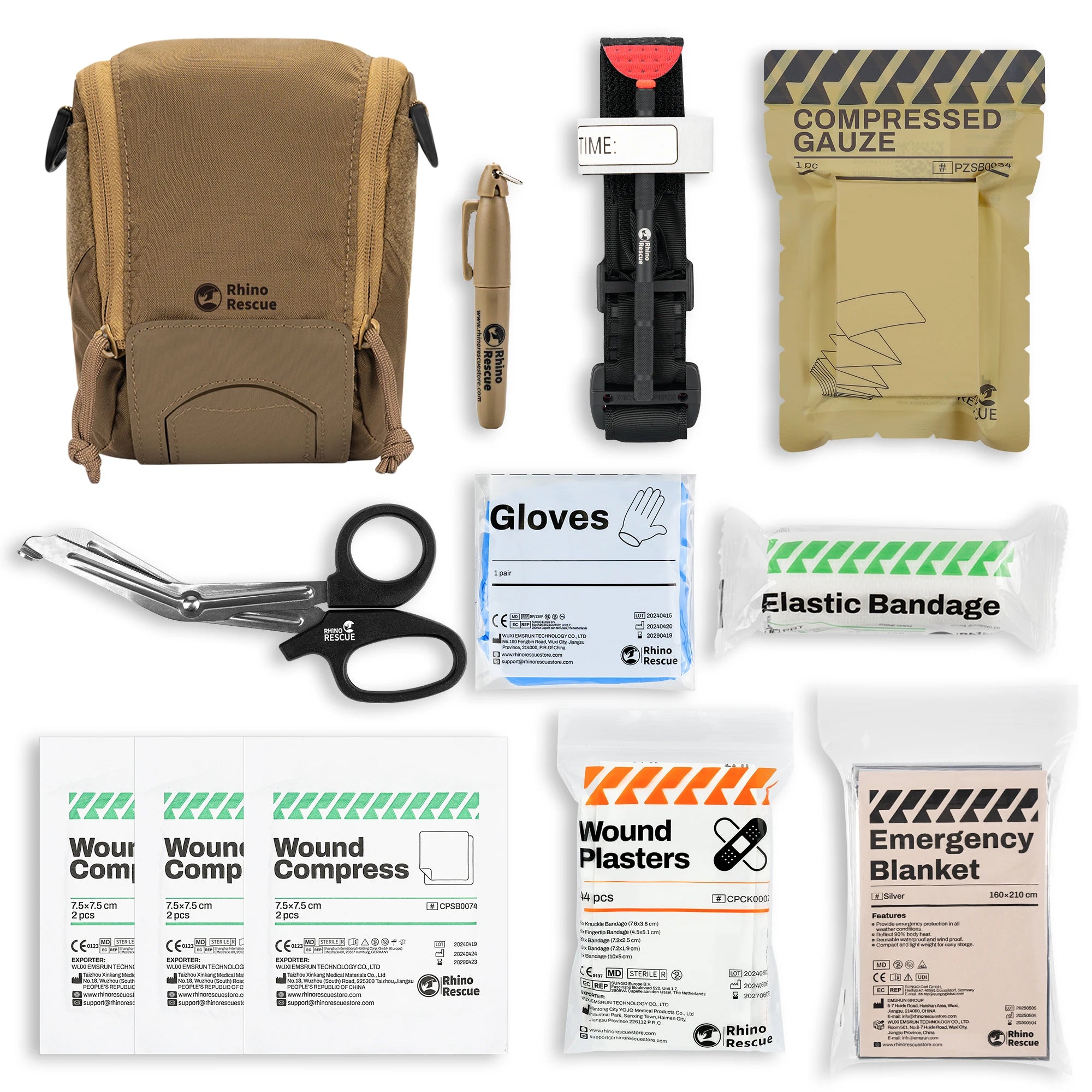 RHINO RESCUE MOLE IFAK Tactical Kit | Tourniquet, Compressed Gauze ...