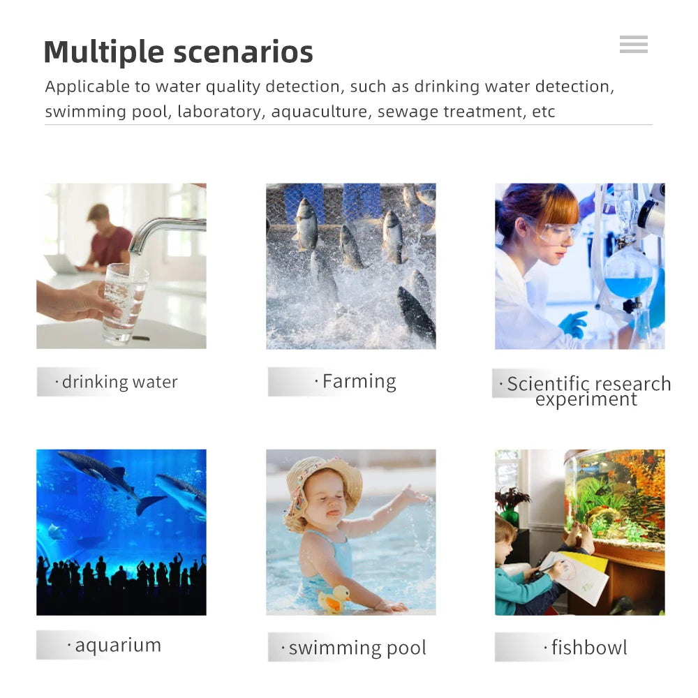 PH-8424 Medidor 3 en 1 de pH/ORP/TEMP Impermeable Portátil de pH con función mV con electrodo de ...