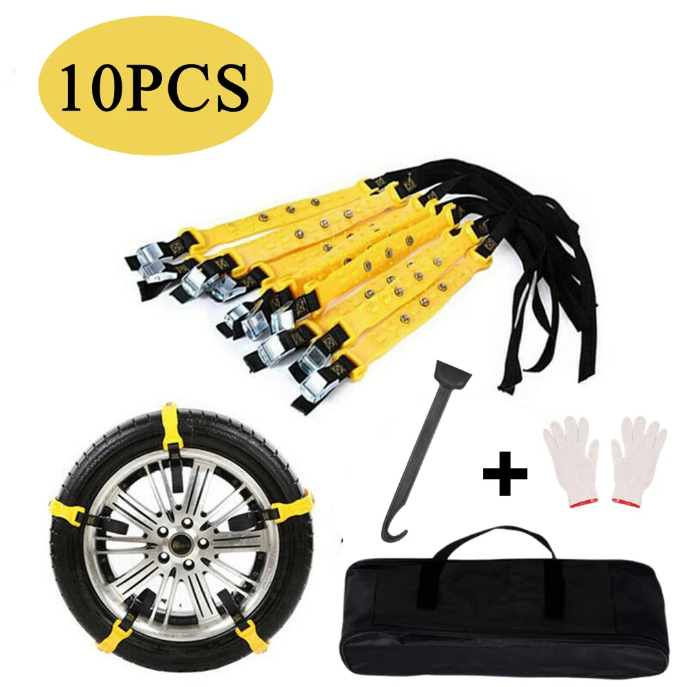 Motorcycle Snow Chains Anti Skid Bracelets Pro | TPU Steel ...