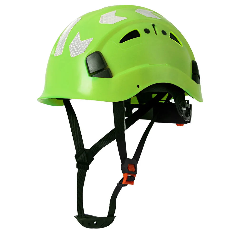 CE Construction Safety Helmet w/ Reflective Stickers Large Holes ...