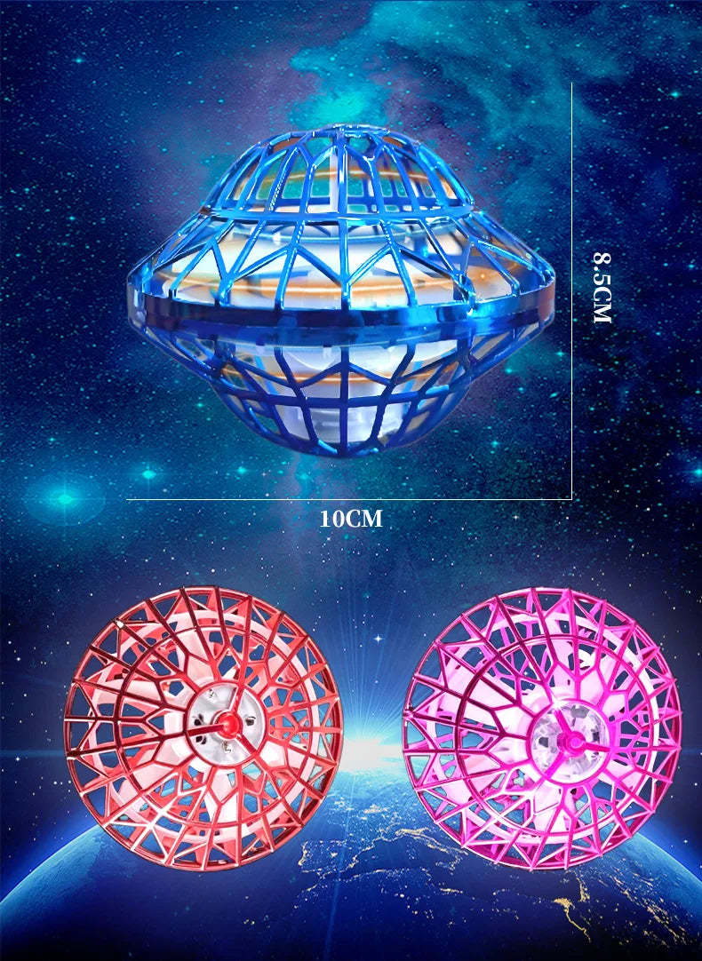 UFO Intelligent Sensing Flying Ball Hovering Saucer Floating Ball Black ...