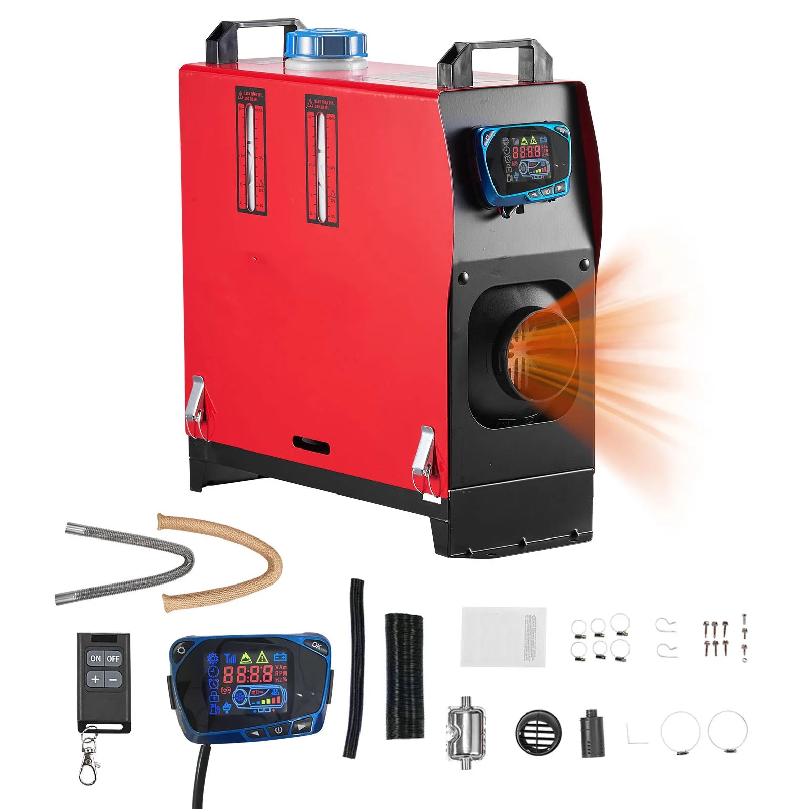 SucceBuy 8KW Diesel Air Heater DC12-24V Diesel Parking Heater with ...