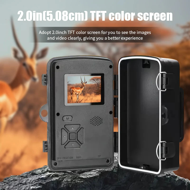 Trail Game Cam Mini Hunting Camera No Battery 20MP Photos Infrared ...