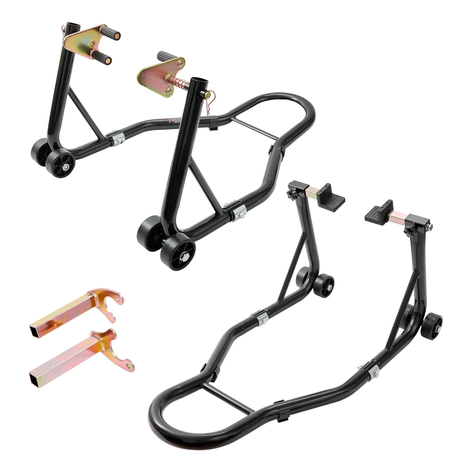 SucceBuy Motorcycle Stand Lift 850lbs Front Rear Combo Stand Lift Stand ...