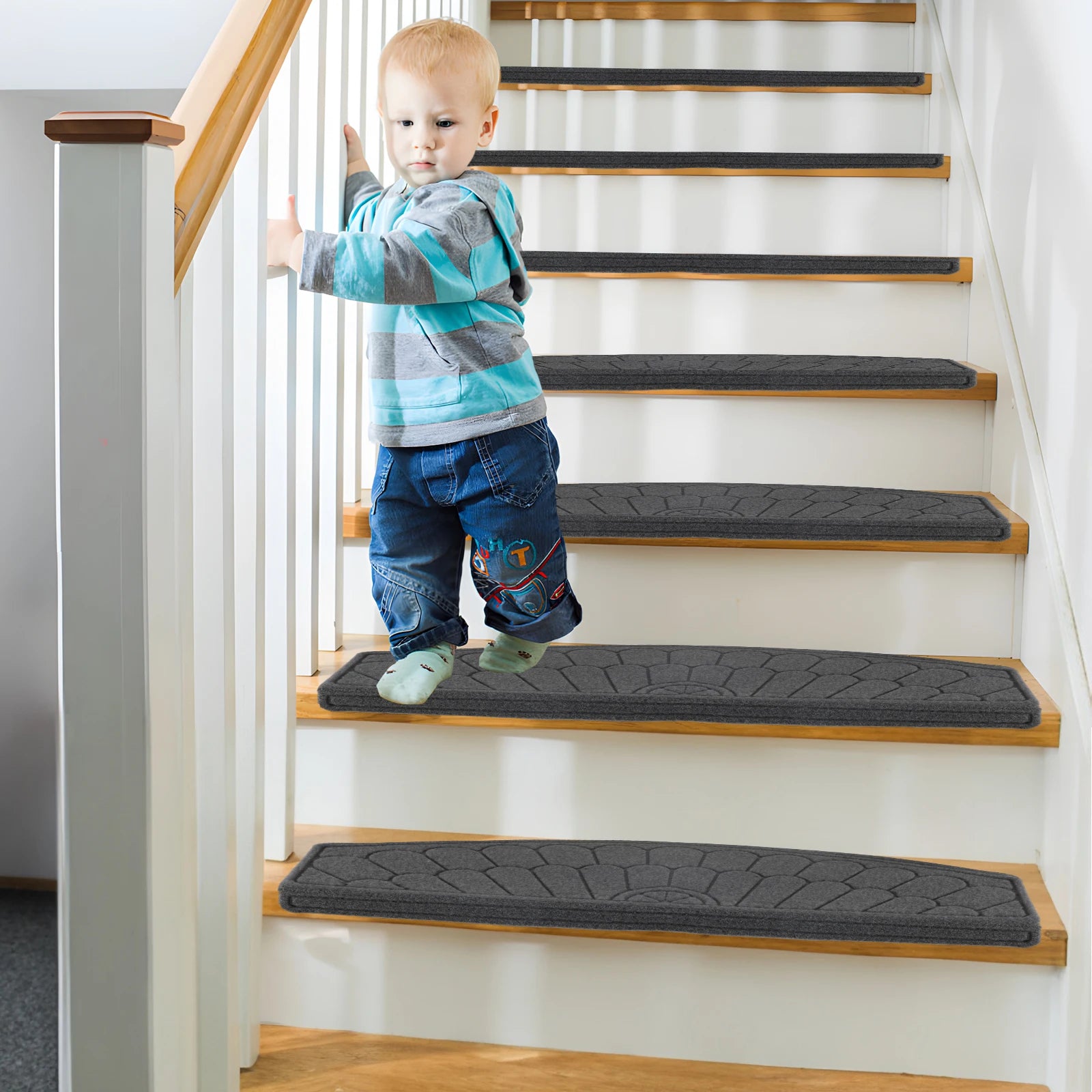 Textile Fibre Stair Mats for Attractive and Safe Stairs - Set of 15 ...
