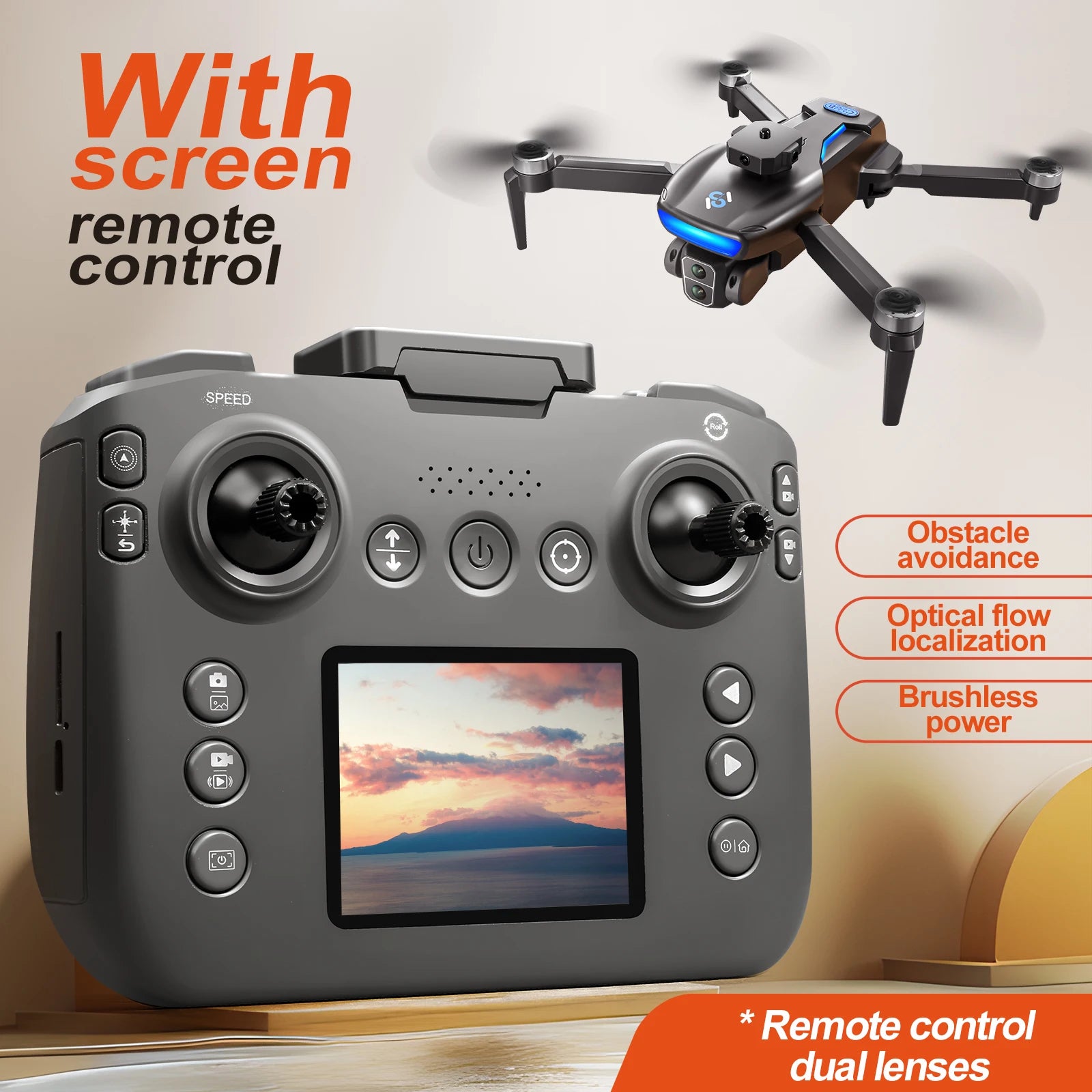 RC Drone S181 Dual HD Camera Brushless CONUSEA – InterCyprus