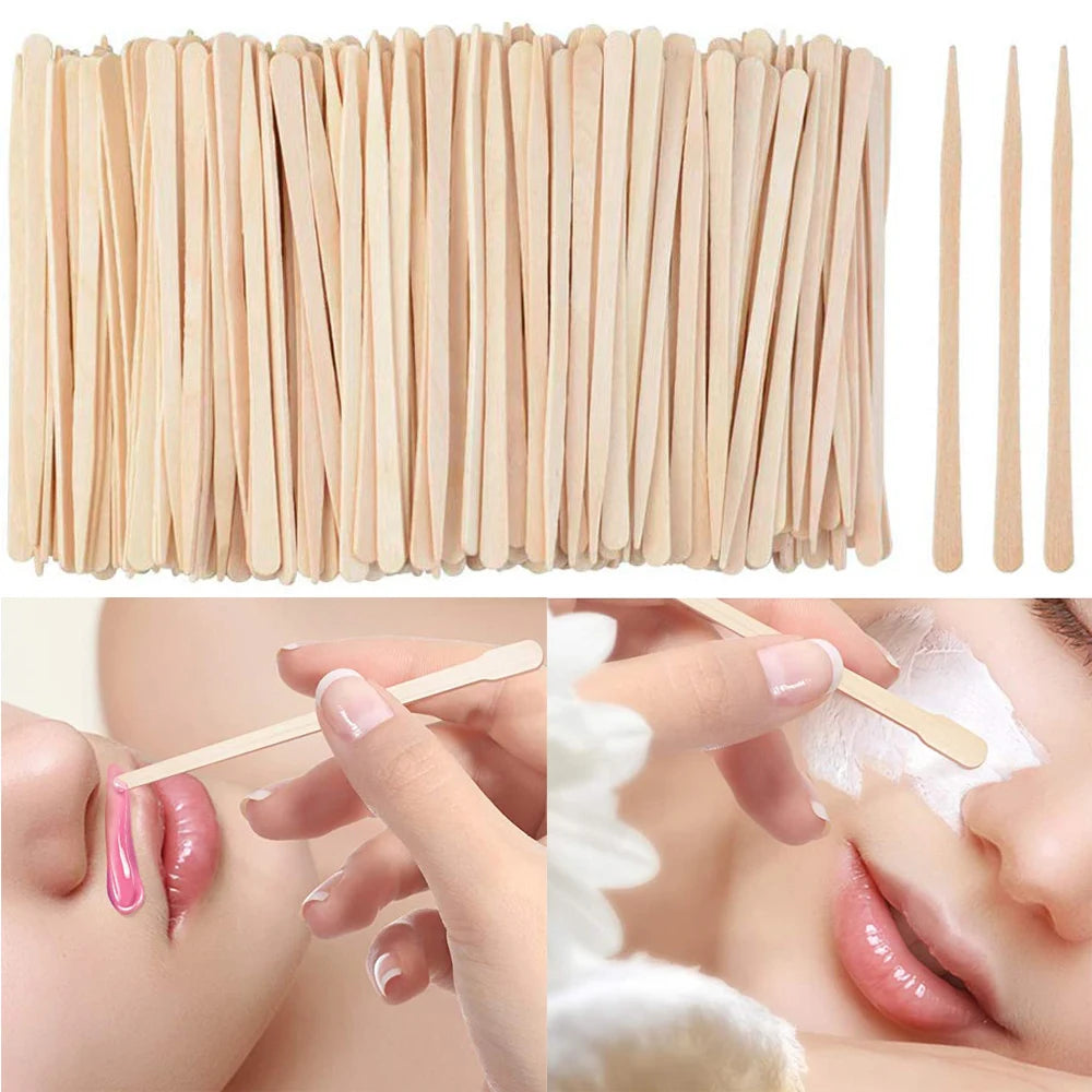 200/400pcs Waxing Sticks for Smooth Face & Body Hair Removal - Disposa ...