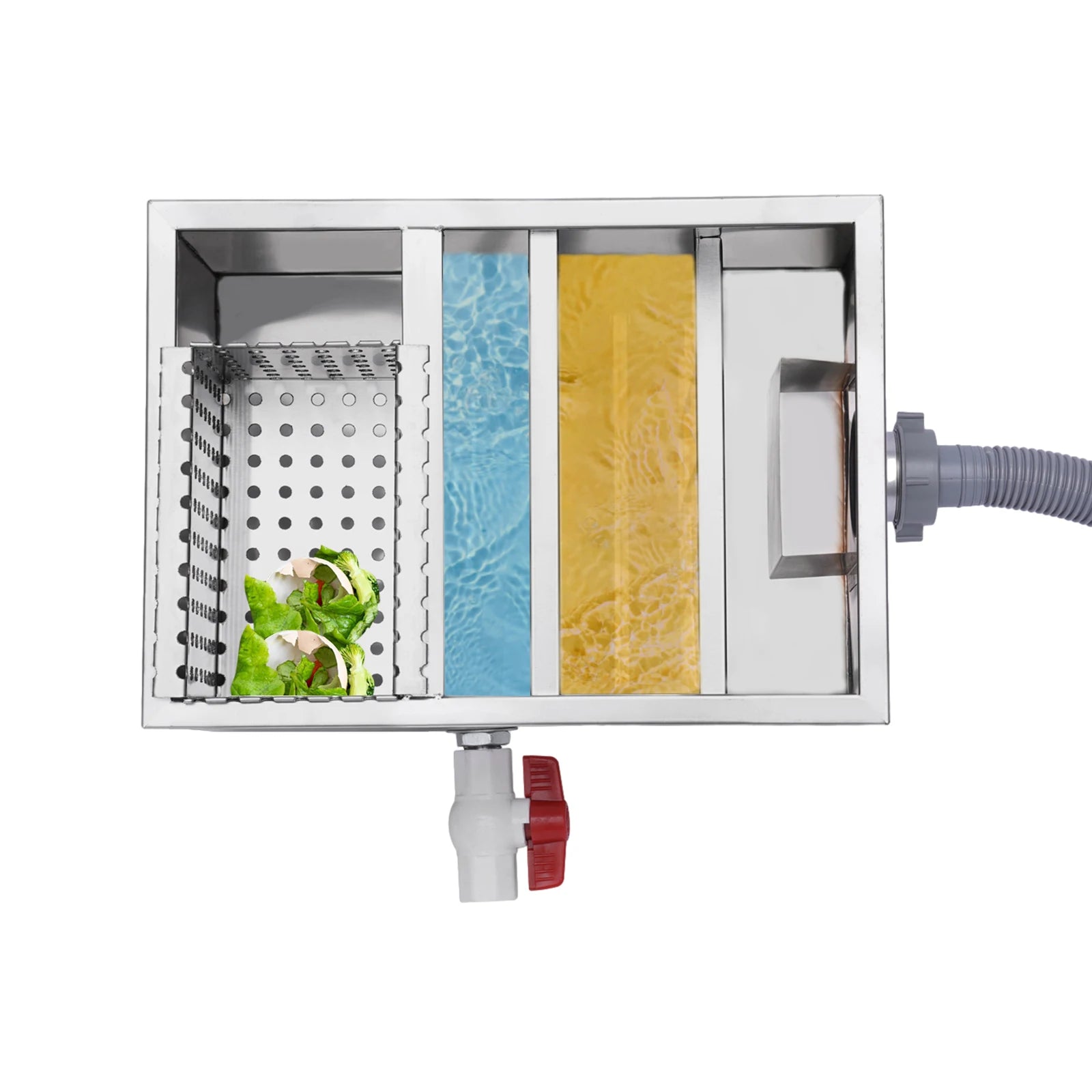18-20L Grease Trap Interceptor Oil Water Interceptor Waste Water oil ...
