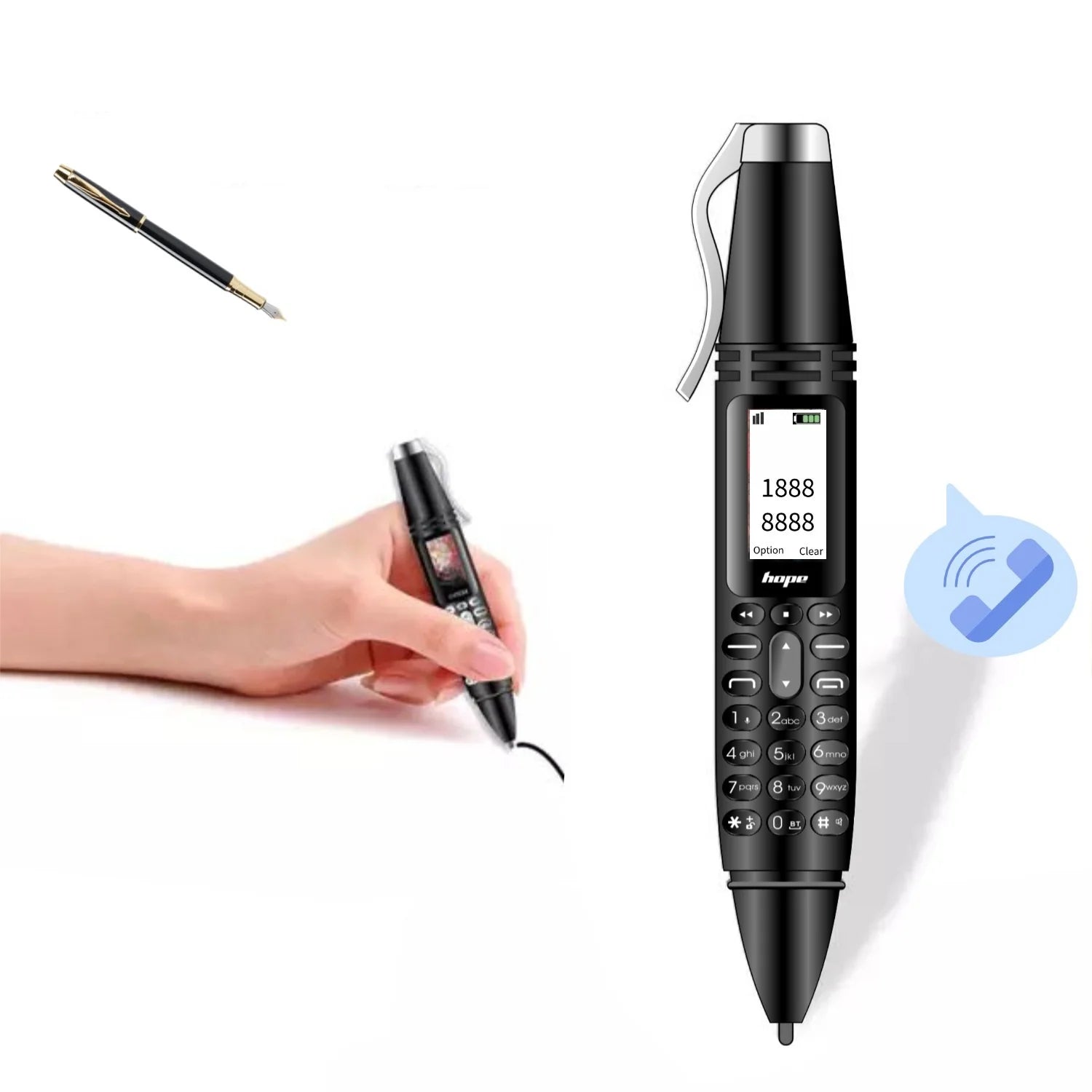 Funny Cute Phone With Pen Function Two Sim Magic Voice BT Dial Special ...