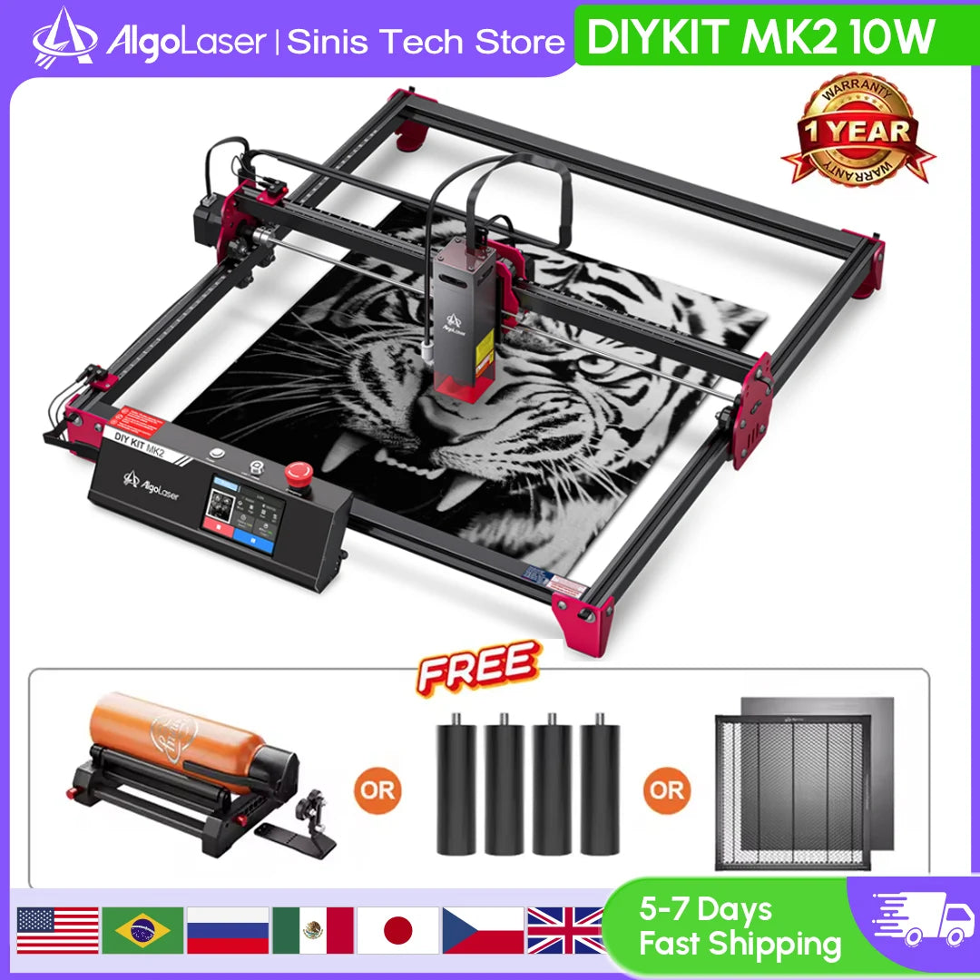 Laser Engraver Algolaser MK2 DIY 5W 40x40cm – InterCyprus