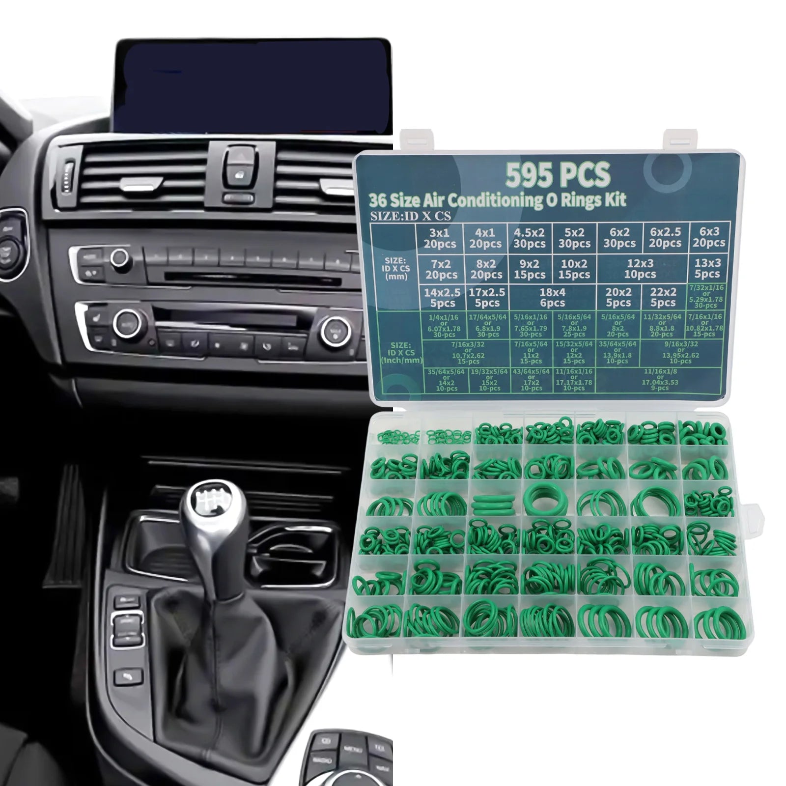 Auto AC O Ring Kit 595Pcs | Oliebestendige Afsluitset Pro – InterCyprus ...