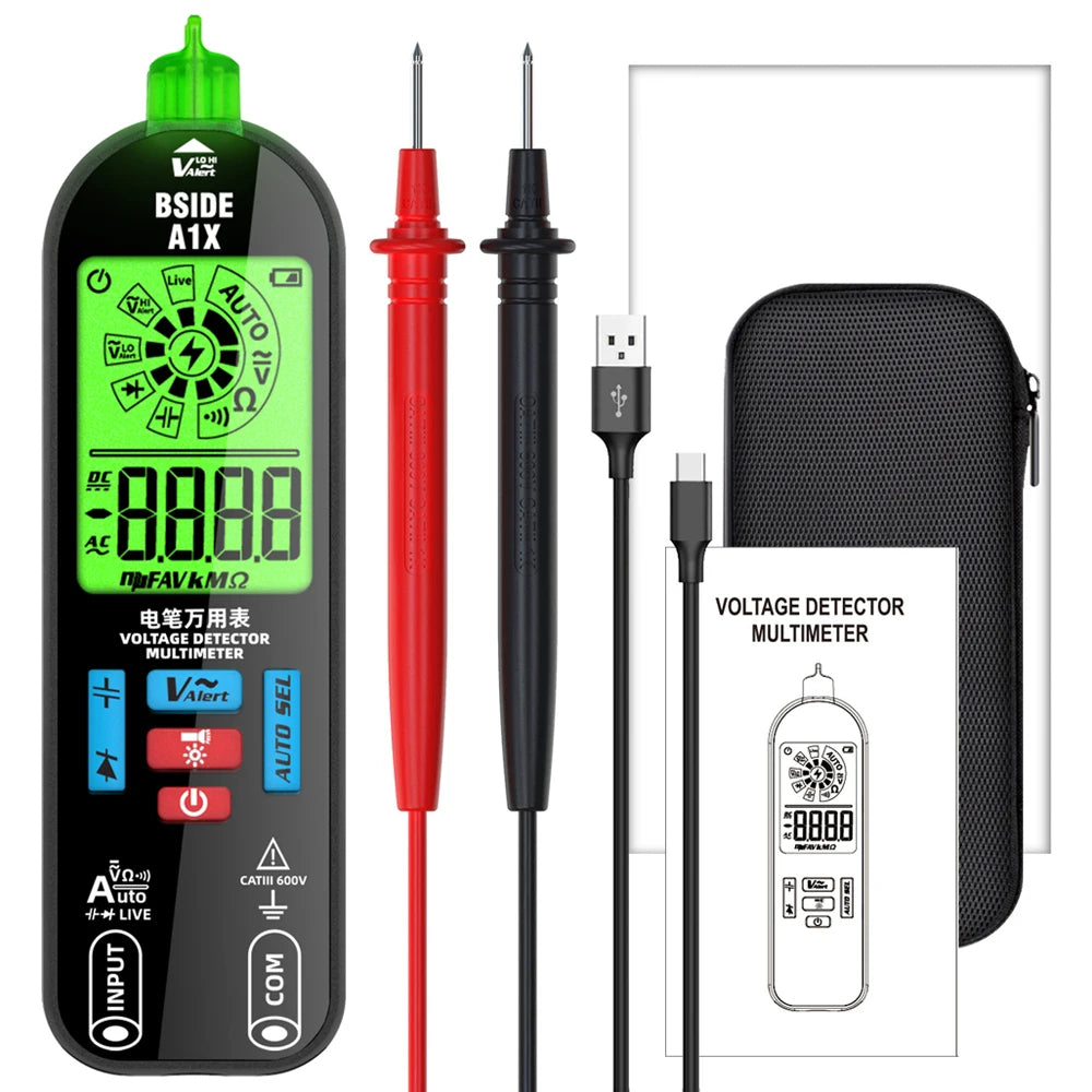 BSIDE A1X Digitale Multimeter Pen Type LCD Universele Meter Live Draad ...
