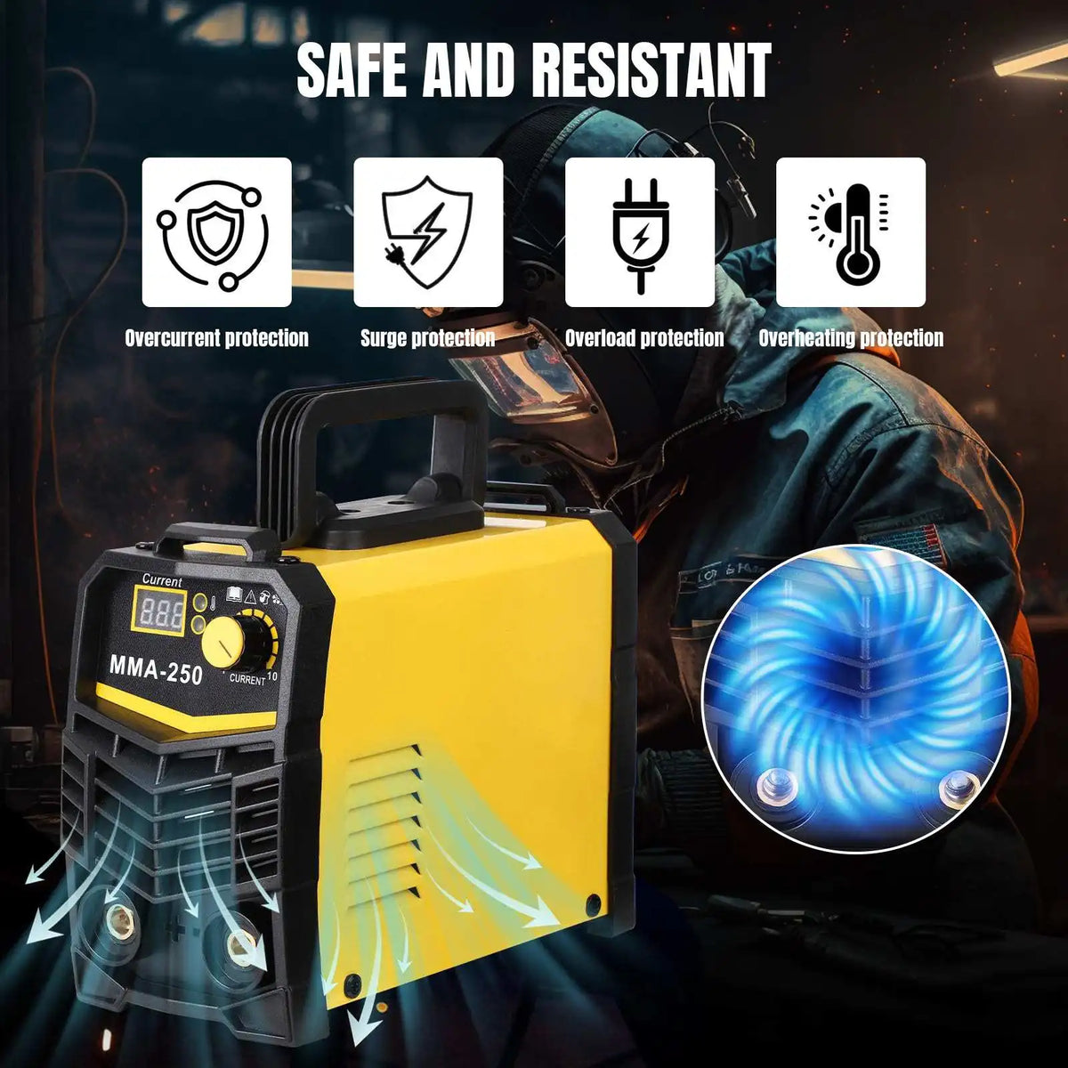 250A Electrode Welding Machine Welding Machine Electrode Inverter ...