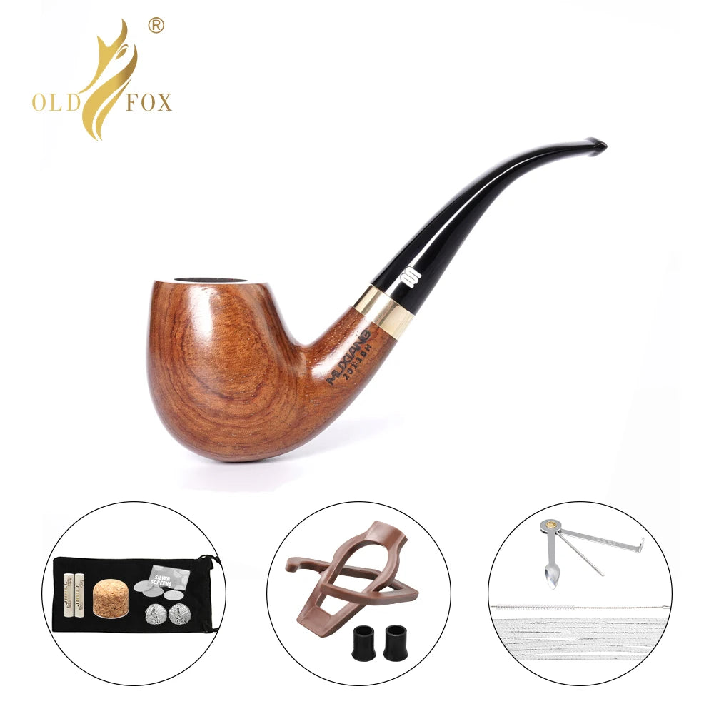 Old Fox Rosenholz Tabak Apfel Pfeifen Set Zubehör 9MM Aktivkohle ...
