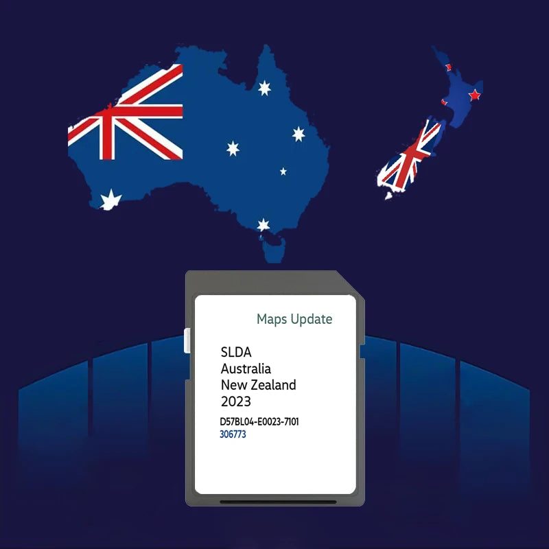 8GB GPS Update Software SLDA Navigation Map Australia New Zealand SD ...