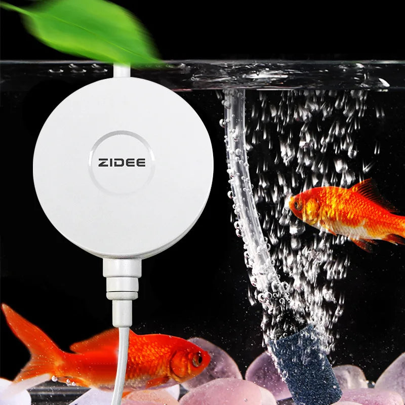 Small mini silent oxygen pump fish tank home charging and flushing ...
