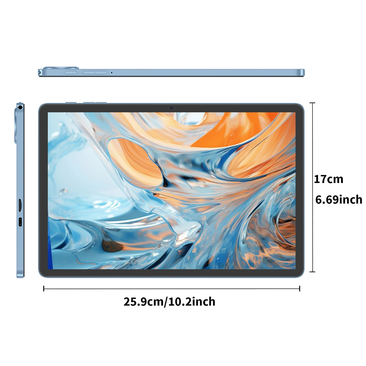 2025 Relndoo 11 Pollici Android 15 Tablet, 24GB(4+20 Espanso) RAM+128GB ...