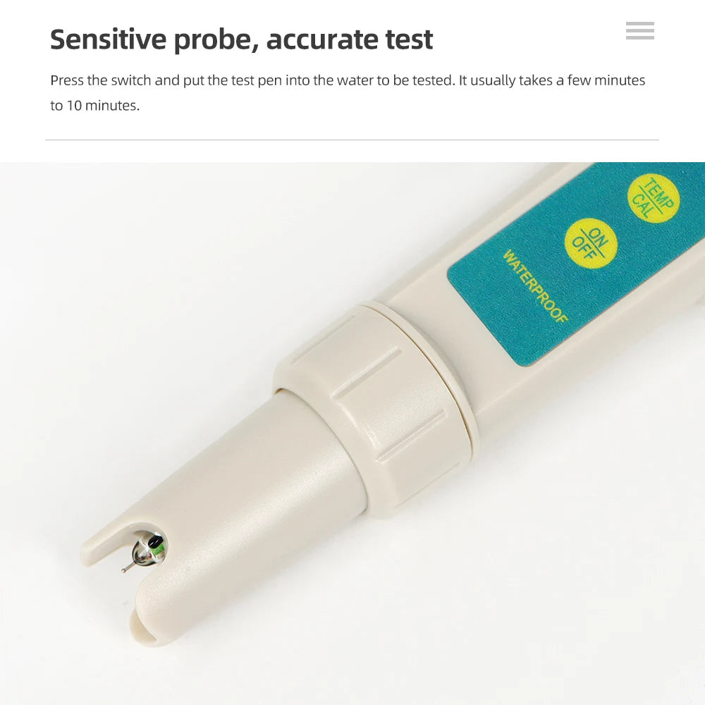 169E ORP/Redox Tester Waterproof ORP PH Meter Water Quality Monitor LCD ...