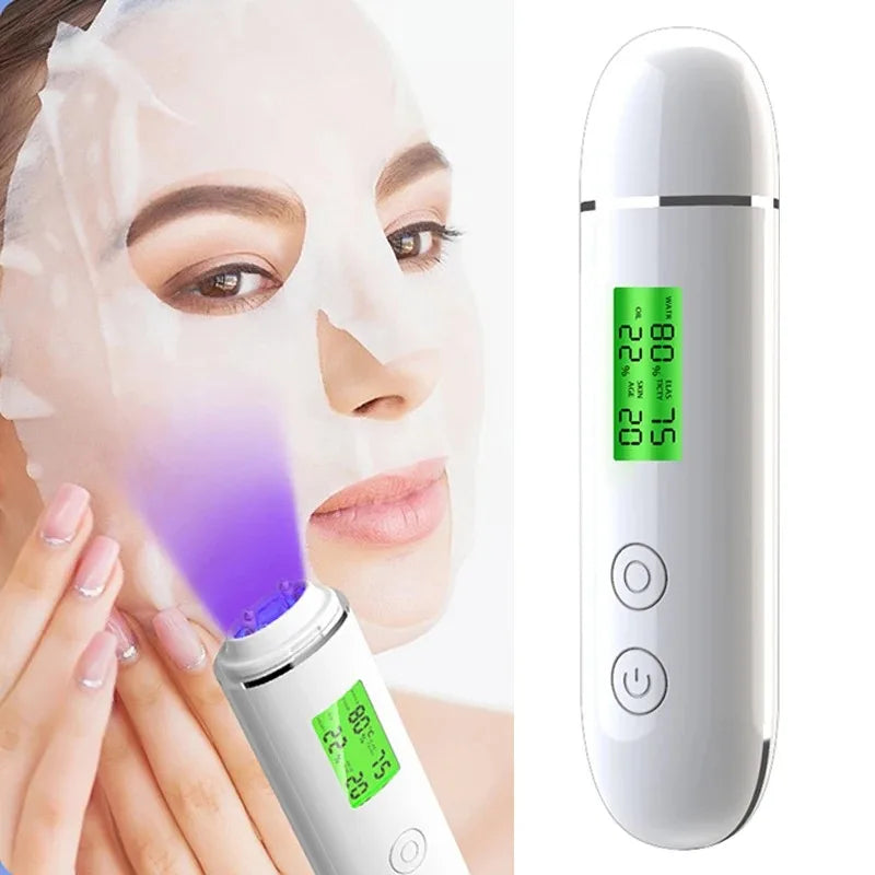 LCD Digital Skin Detector Pen Face Skin Tester Skin Smart Water Oil ...
